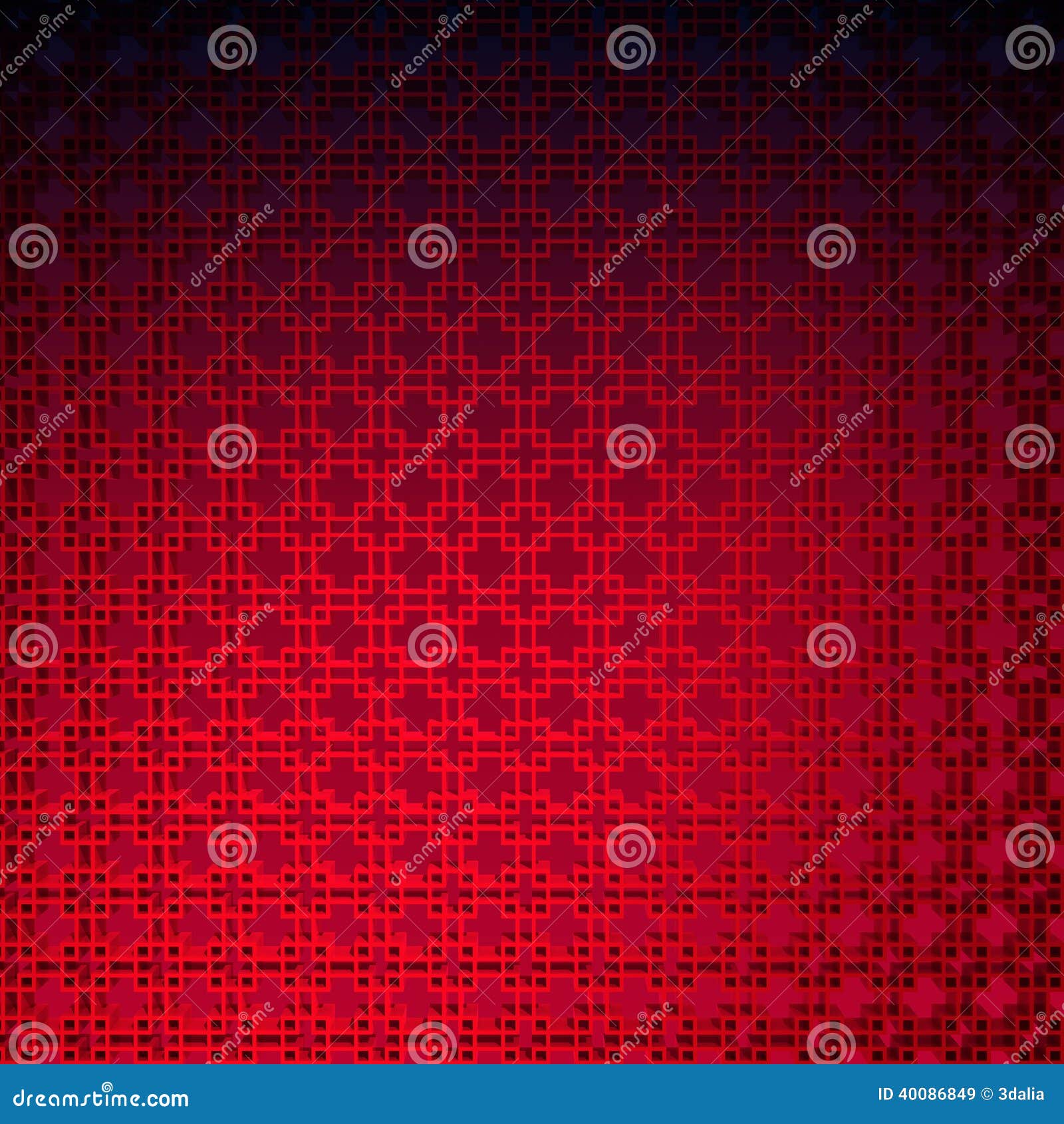 3d Red geometric tiles stock illustration. Illustration of geodesic ...