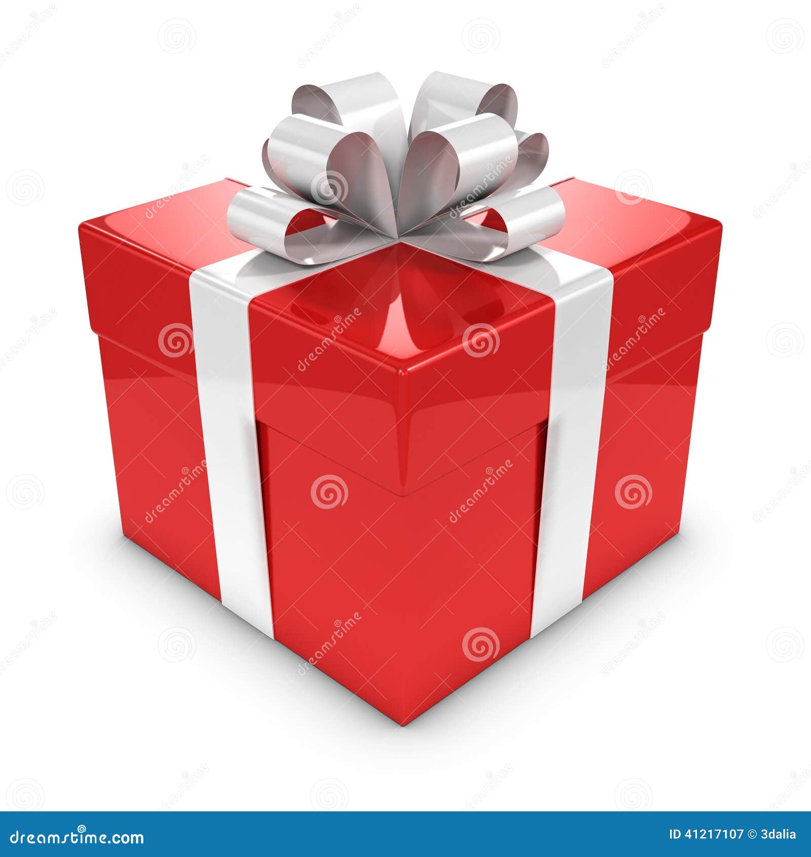 3d Red gift box stock illustration. Illustration of love - 41217107