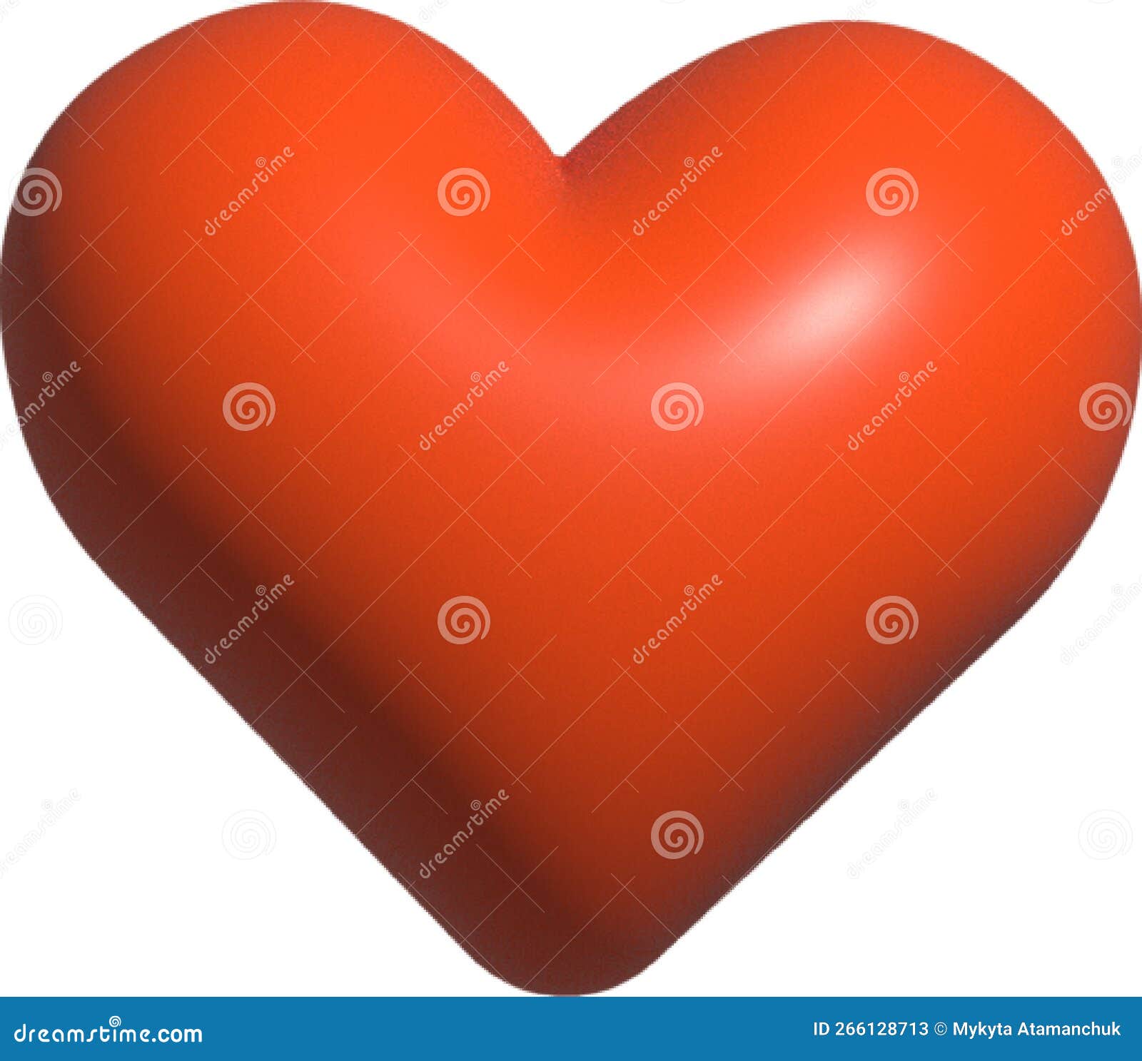 3D Red Heart. Realistic Vector Illustration, Like EPS10 Stock Vector ...