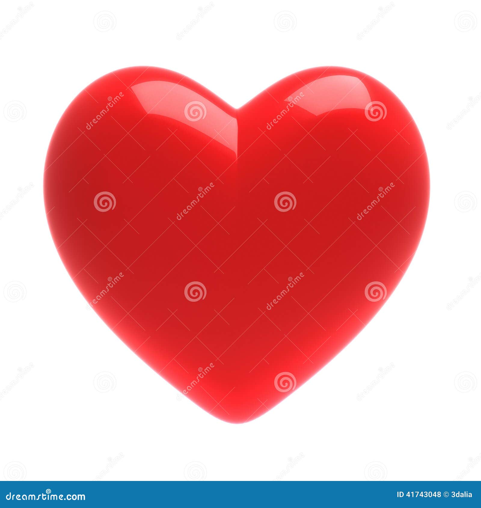 3d Red heart stock illustration. Illustration of romance - 41743048