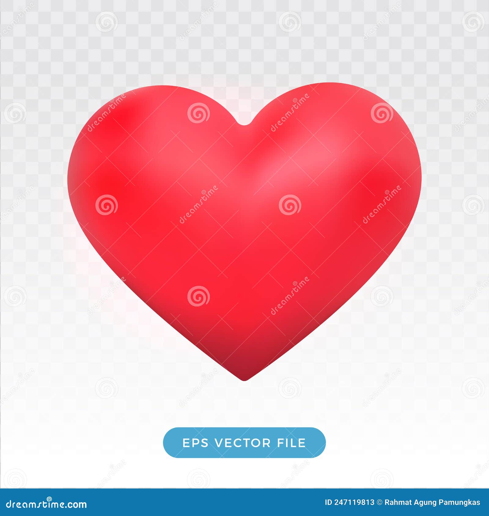 3d Red Heart Shape Realistic 3d Vector Set Stock Illustration ...