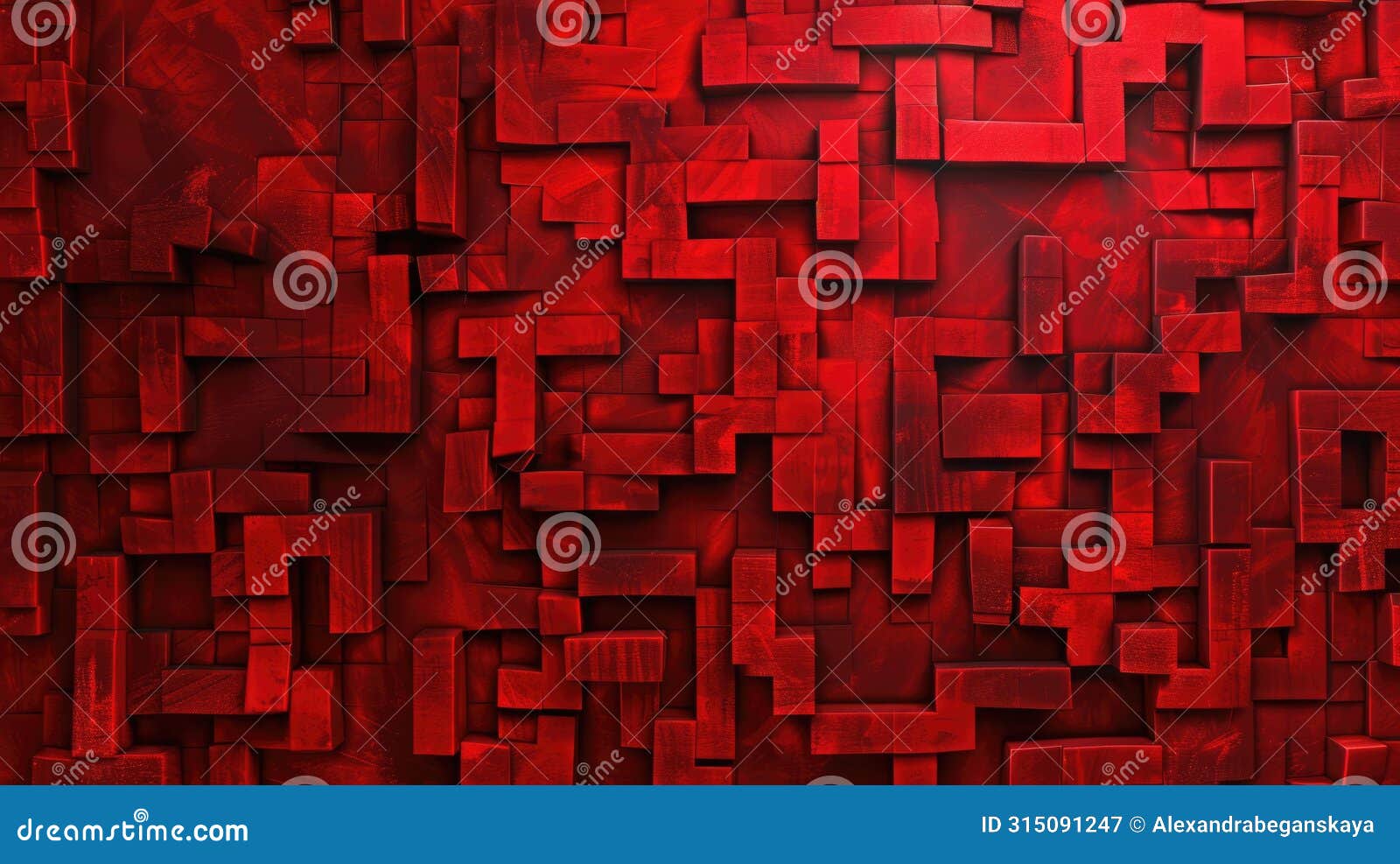 3D Red Labyrinth Maze. Concept Of Challenge, Complexity, And Problem ...