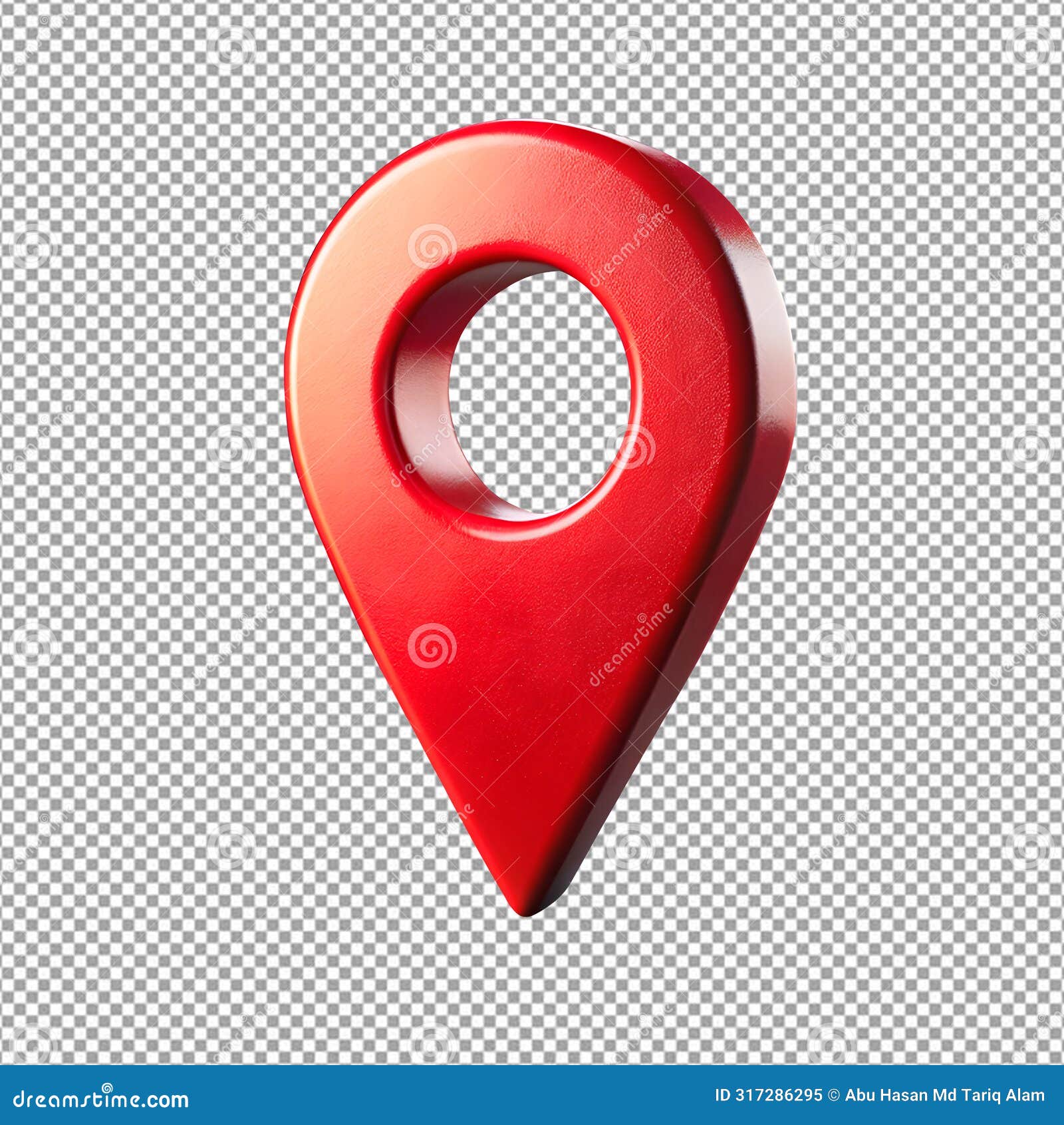 A 3D Red Map Address Location Pin Pointer Stock Illustration ...