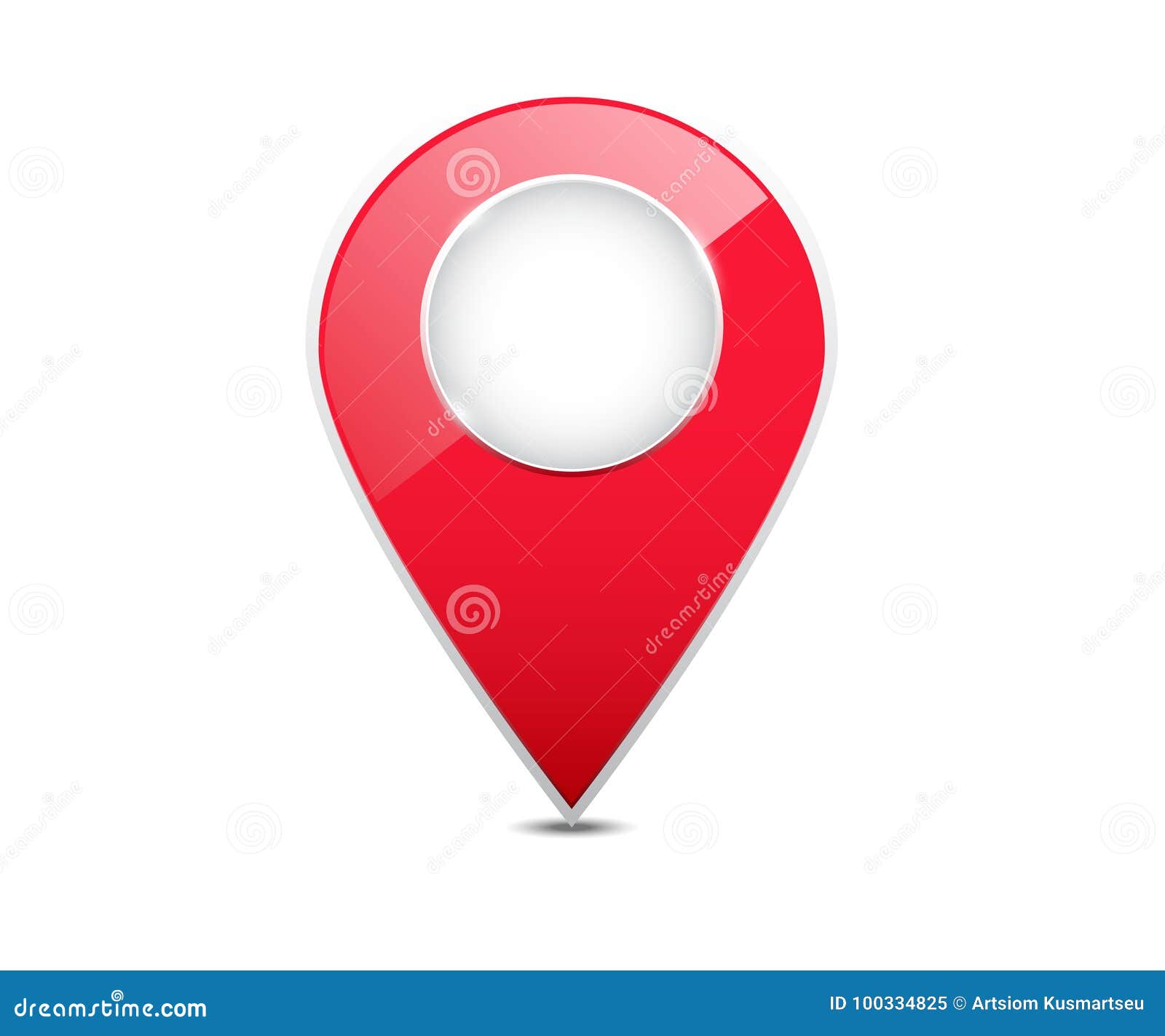 Red Map Pin. Location Pointer. Geo Sign Vector Illustration | CartoonDealer.com #267592744