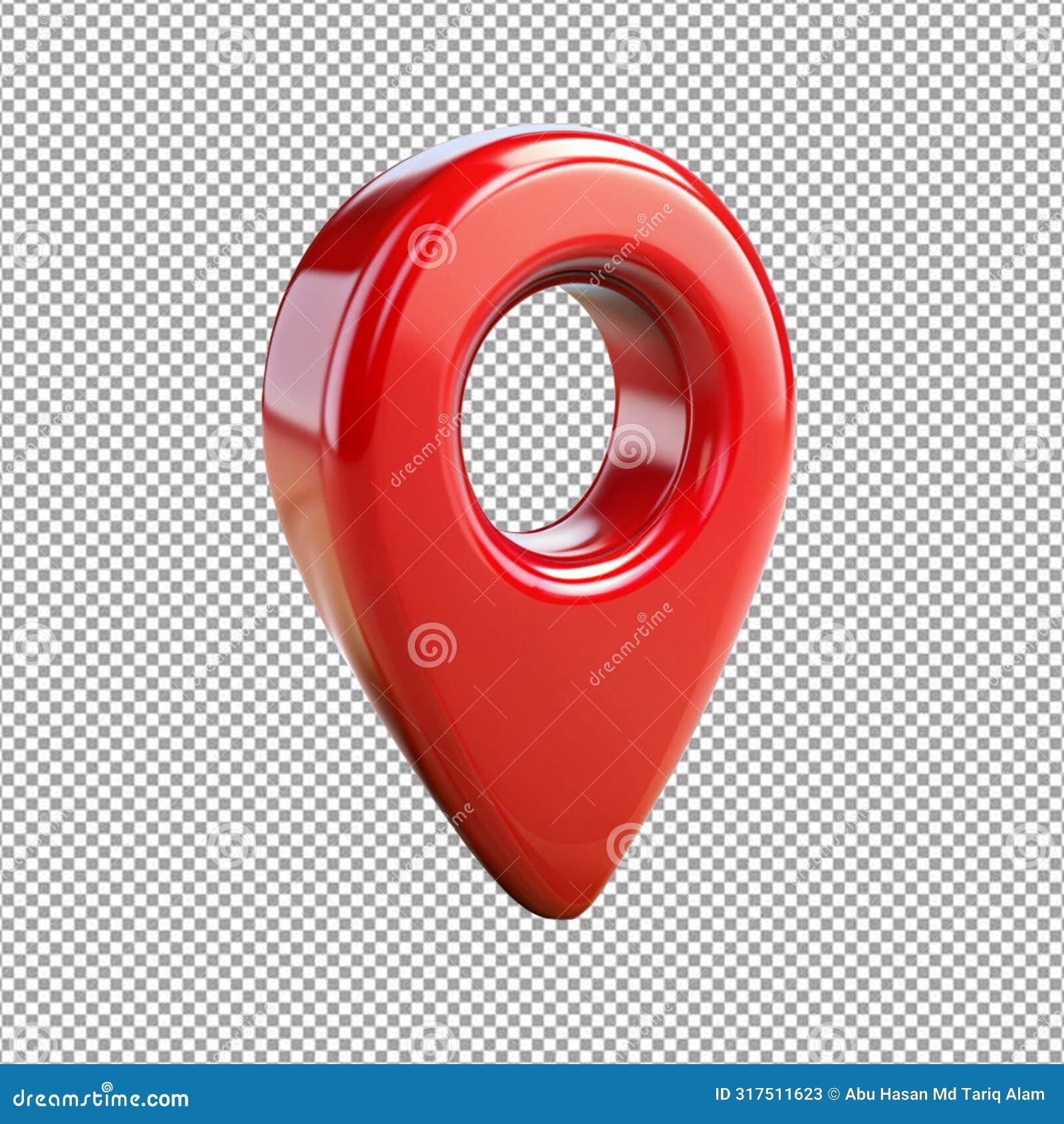 3D Red Map Pin for Address Location Stock Image - Illustration of ...