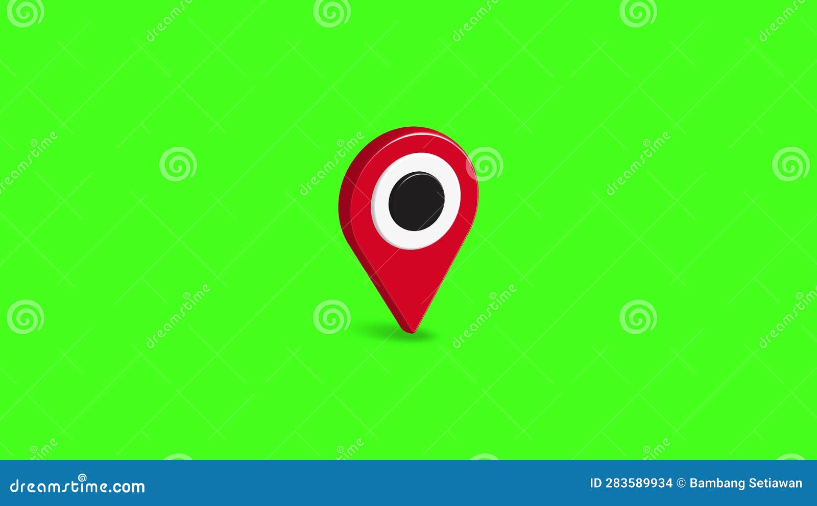 3D Red Map Pointer Animated Video. Stock Footage - Video of ...
