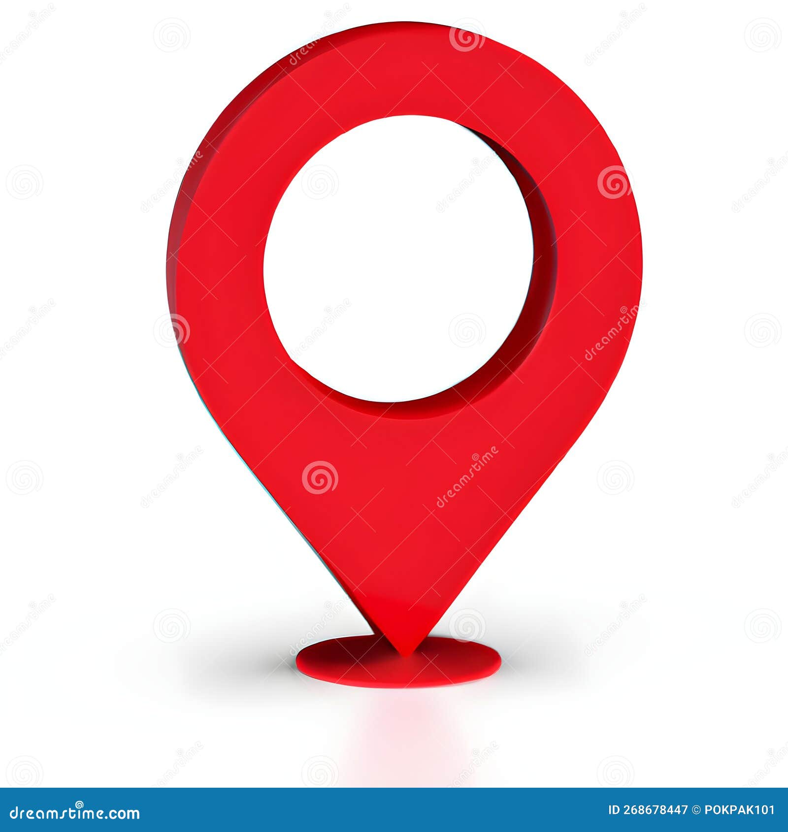 3d Red Map Pointer Pin. Generative AI. Stock Illustration - Illustration of motion, information ...