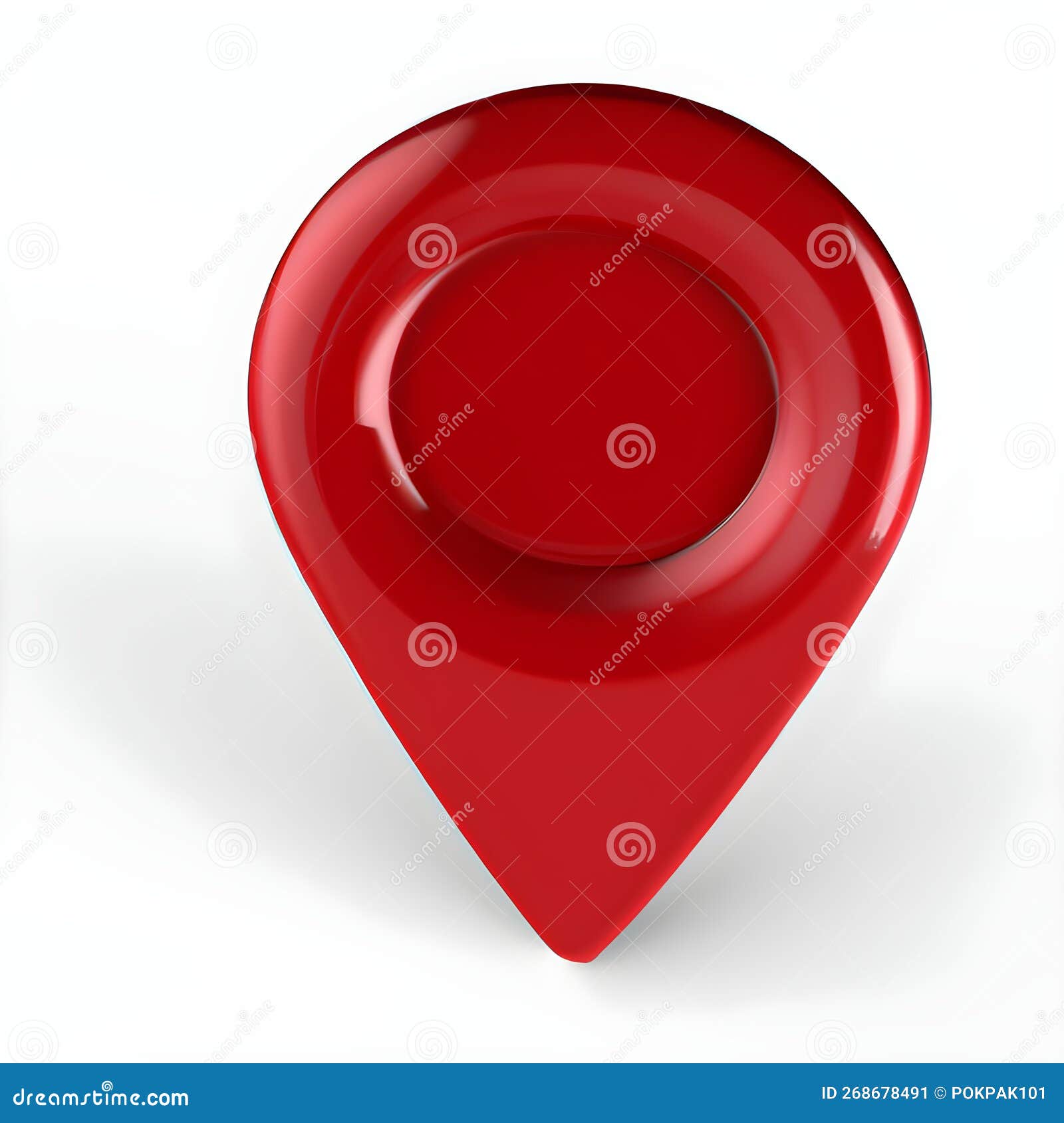 3d Red Map Pointer Pin. Generative AI. Stock Illustration - Illustration of pointer, concept ...