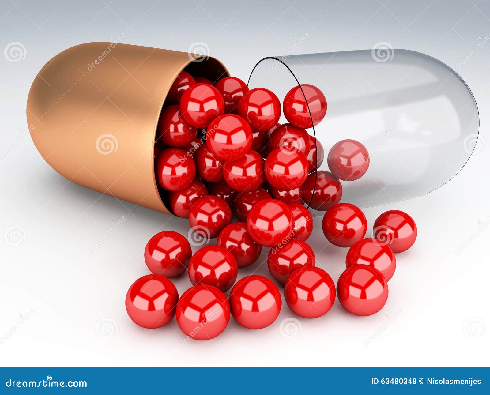Renderer 3d. Sick Red Blood Cell In The Artery Stock Photography ...