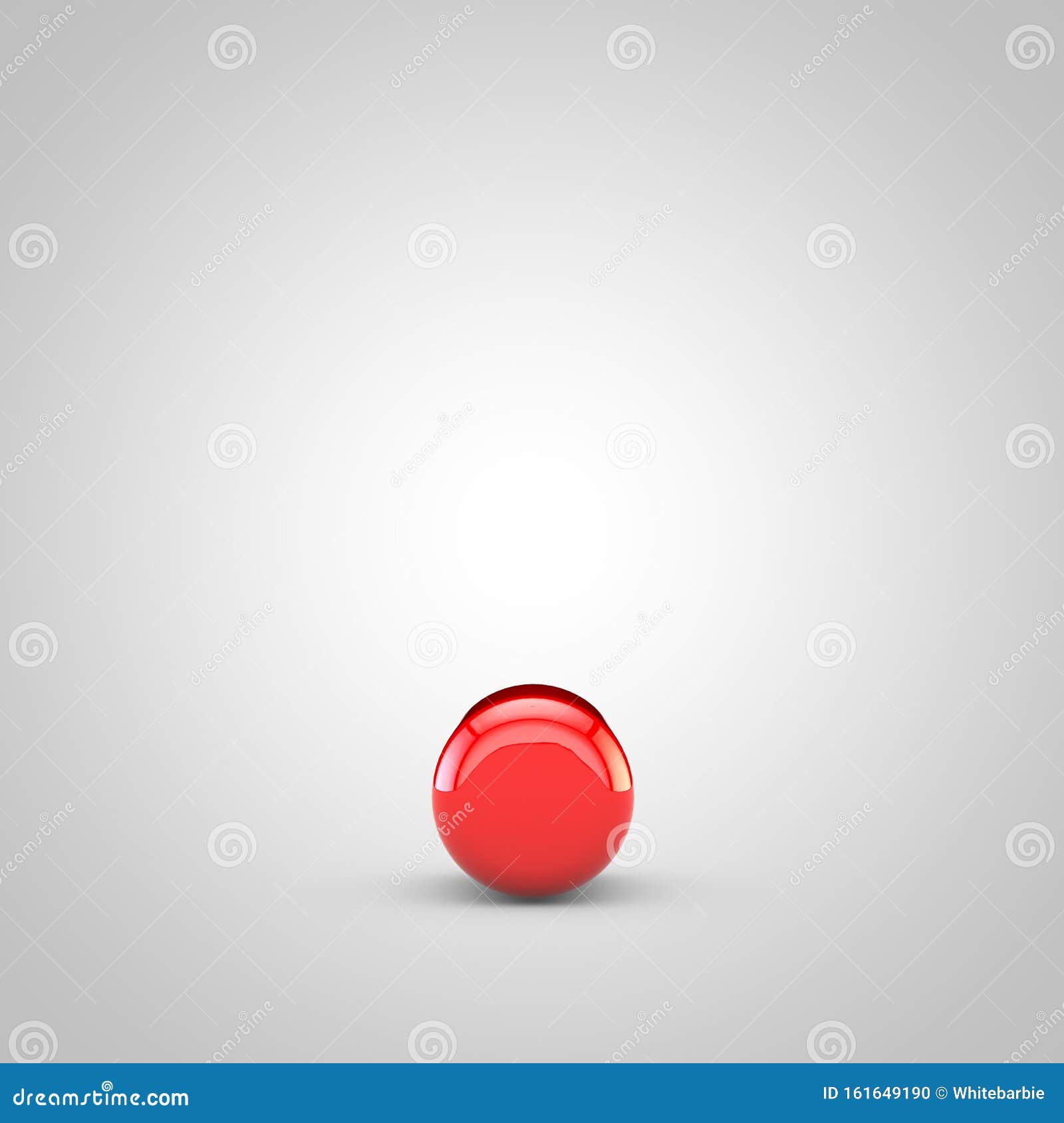 3D Red Point Symbol Isolated White Background Stock Illustration ...