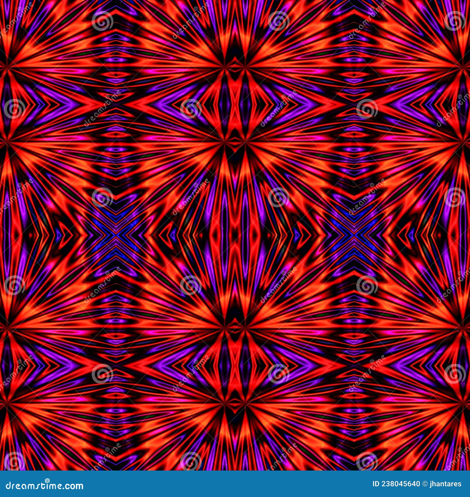 3d Red Purple Geometric Pattern Stock Illustration - Illustration of ...