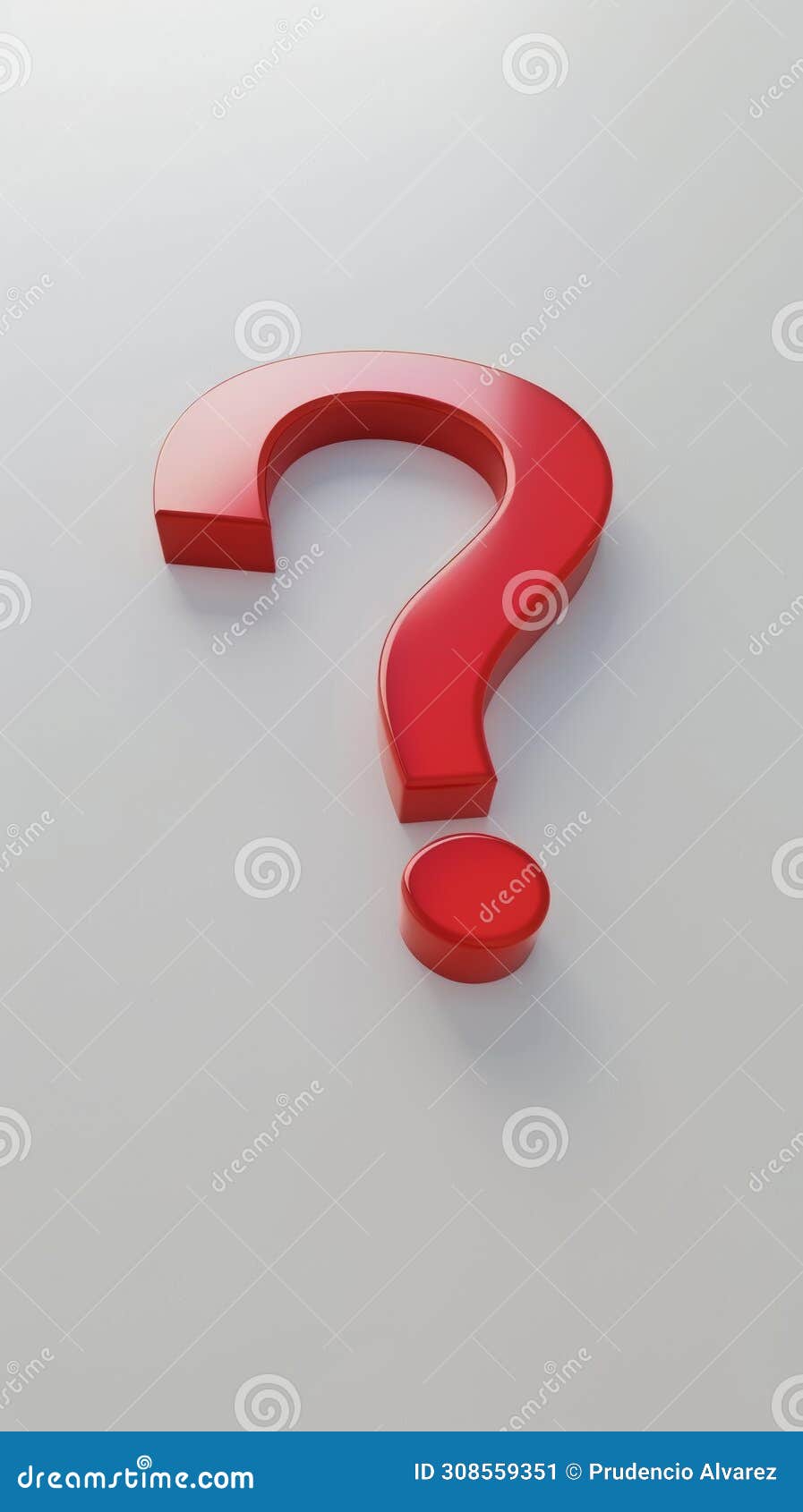 3d red question mark stock illustration. Illustration of question ...