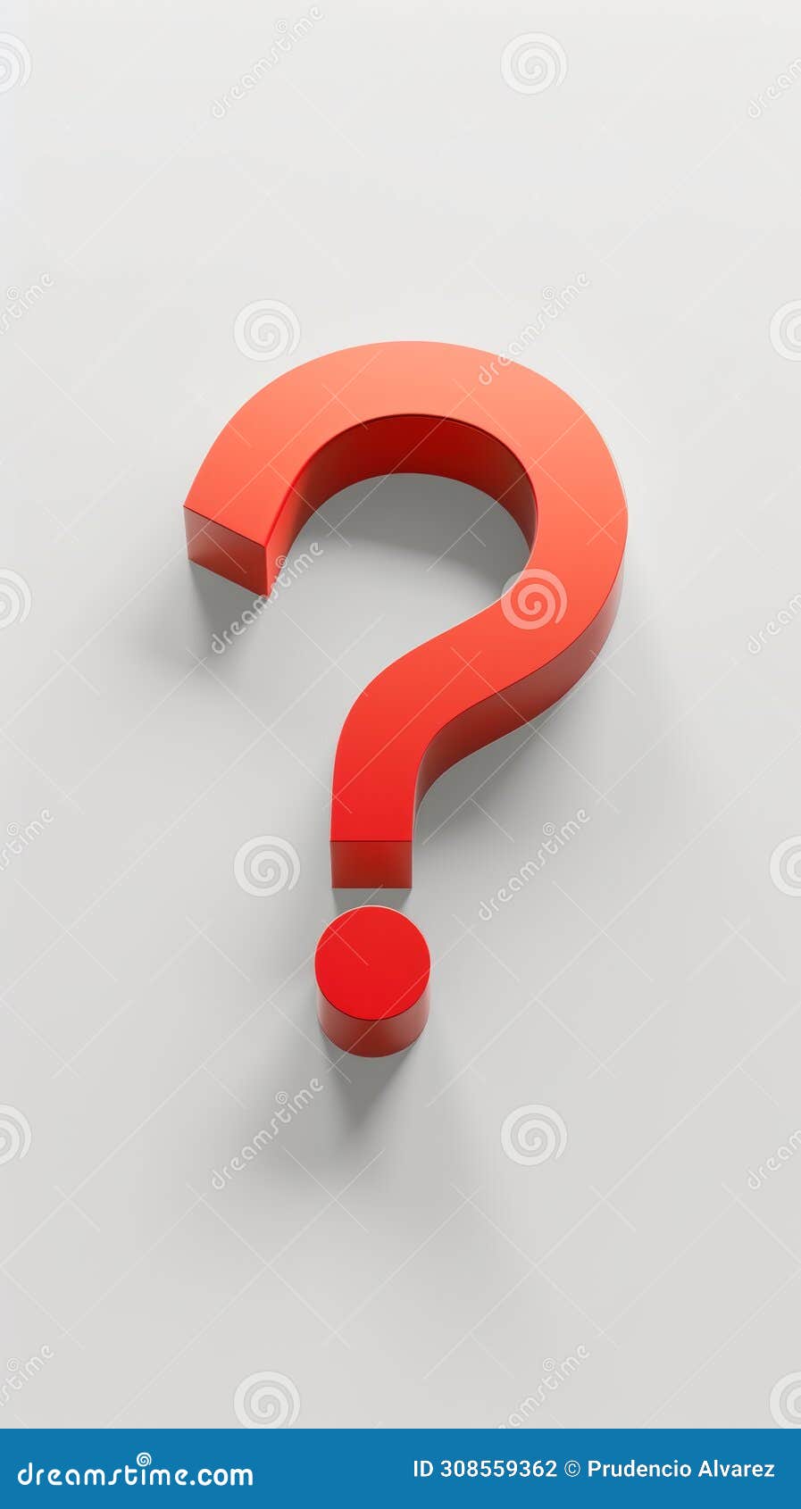 3d red question mark stock illustration. Illustration of choice - 308559362