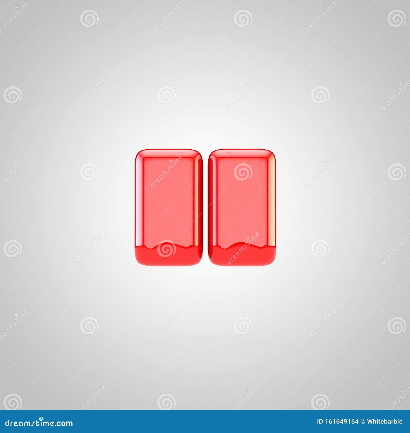 3D Red Quotes Symbol Isolated White Background Stock Illustration ...