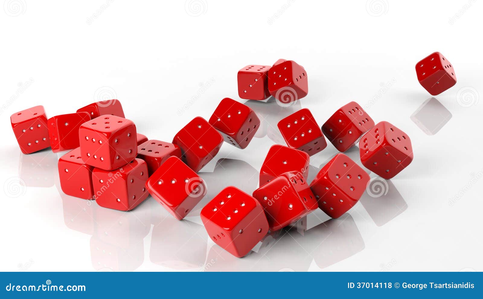 3D red rolling dice stock illustration. Illustration of lucky - 37014118