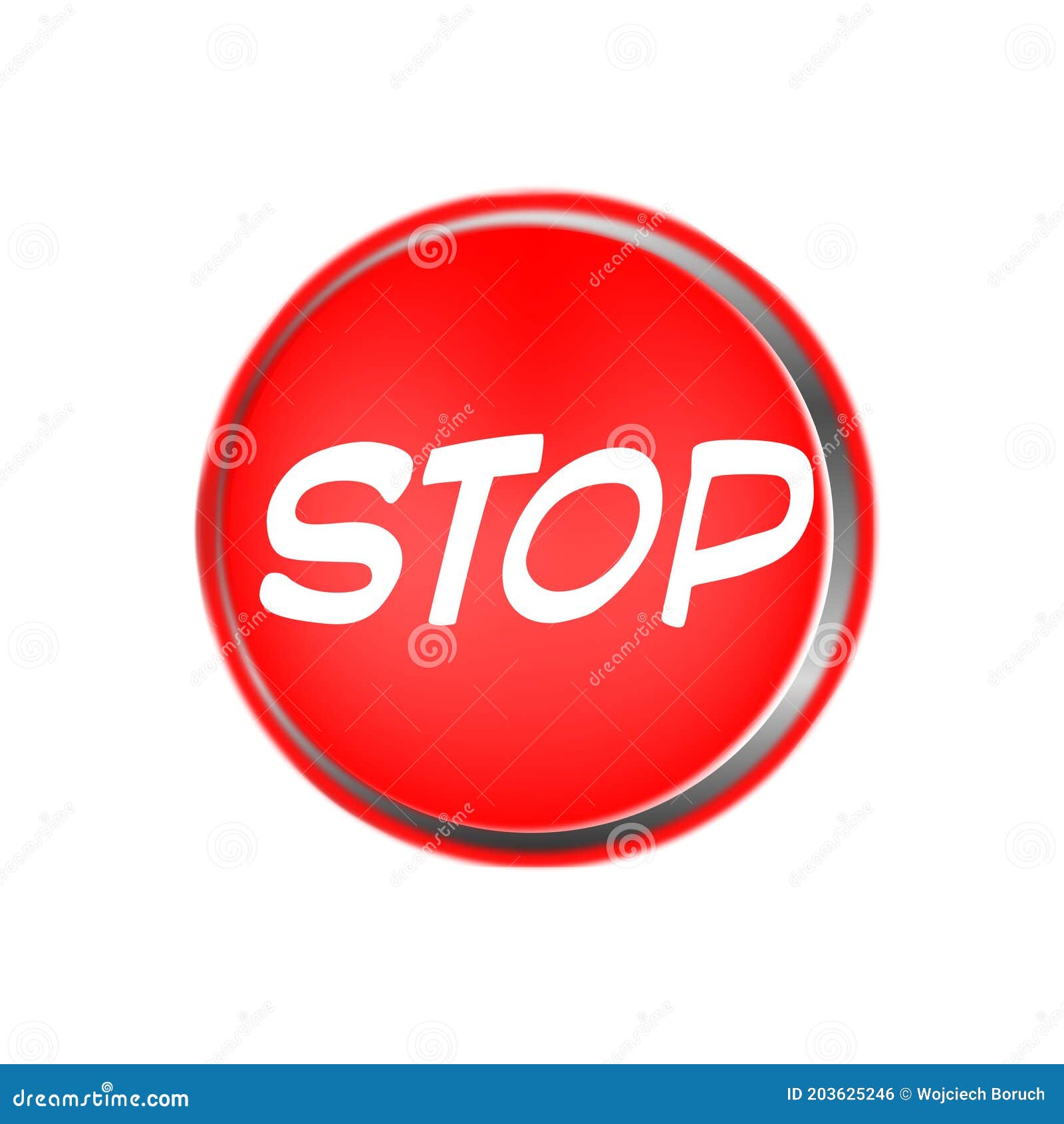 3d red stop sign graphics stock illustration. Illustration of isolated ...