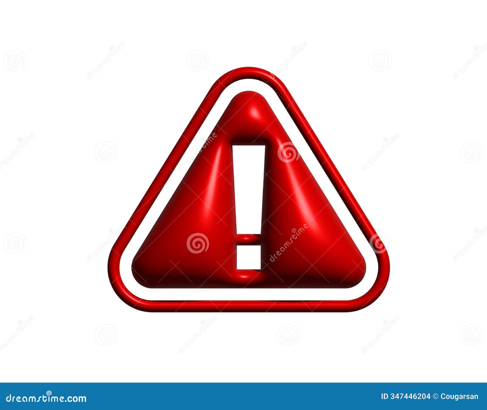 3D Red Stop Warning Sign Flat Icon Symbol Vector Format Stock ...