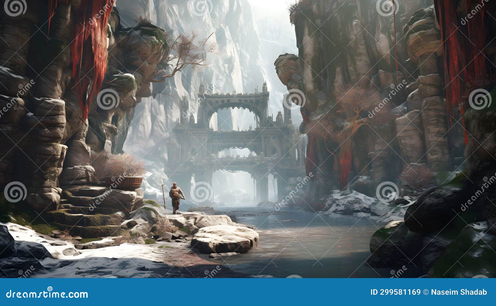 God of war environment stock image. Image of painting - 299581169