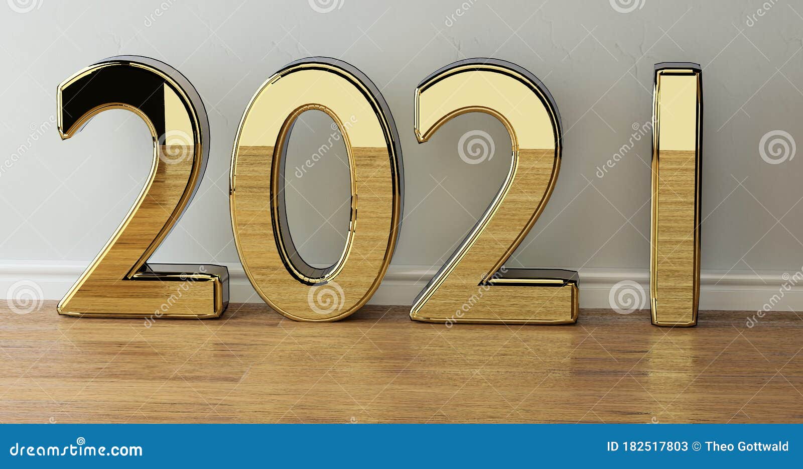 3D Reflective 2021 Sign stock illustration. Illustration of sign ...