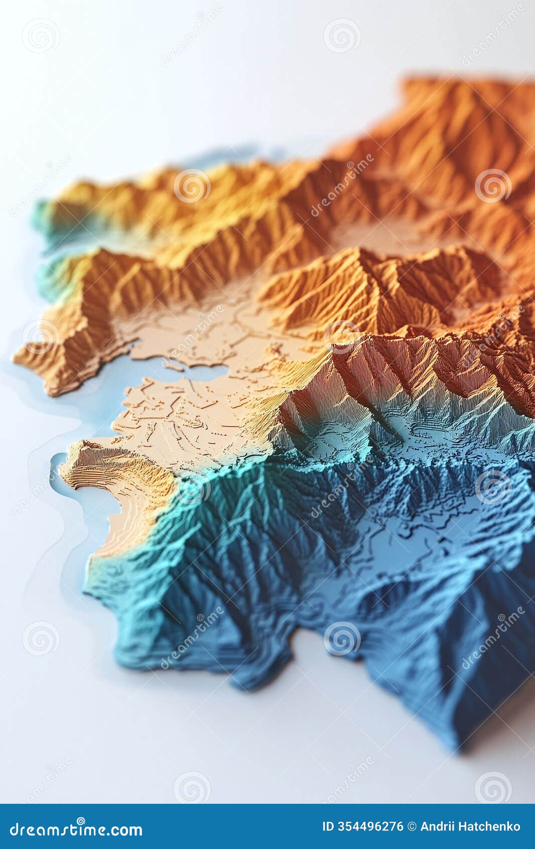 A 3D Regional Map Visualizing Water Resource Distribution with Spatial ...