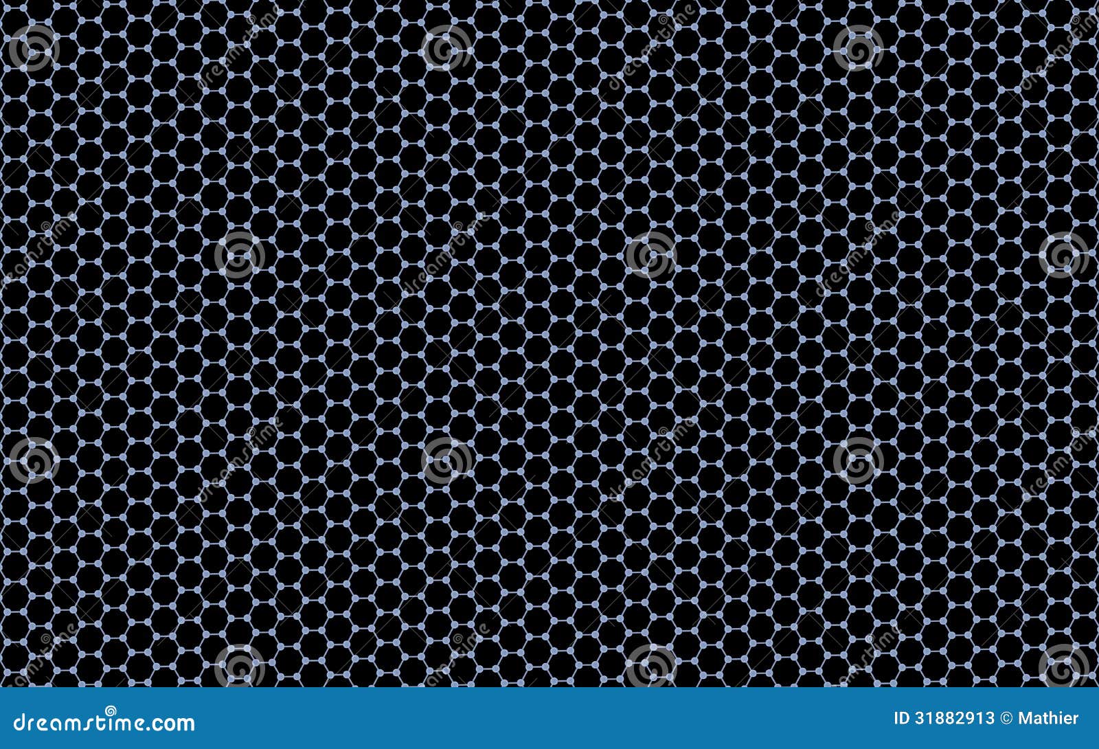 3D Regular Hexagonal Pattern (Graphene) Stock Image - Illustration of ...