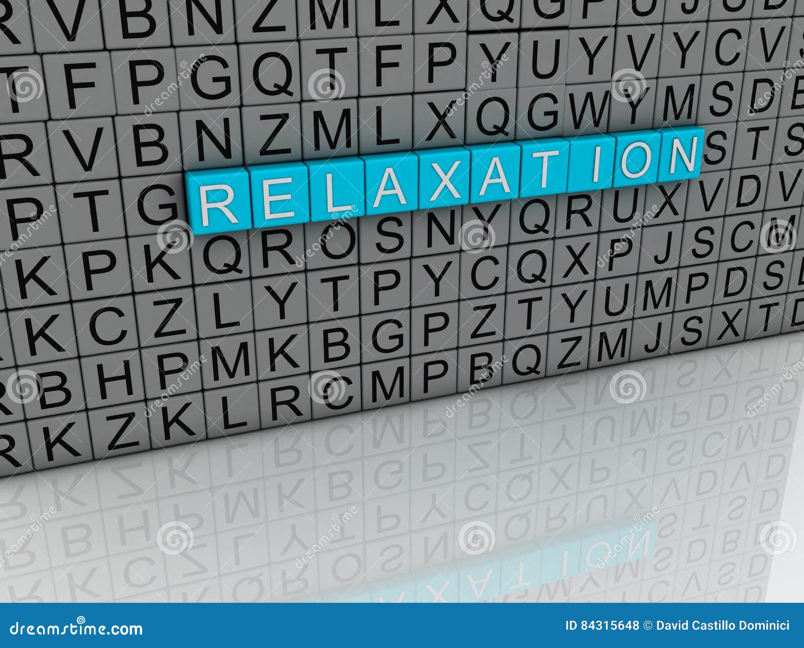 3d Relaxation Word Cloud Concept Stock Illustration - Illustration of ...