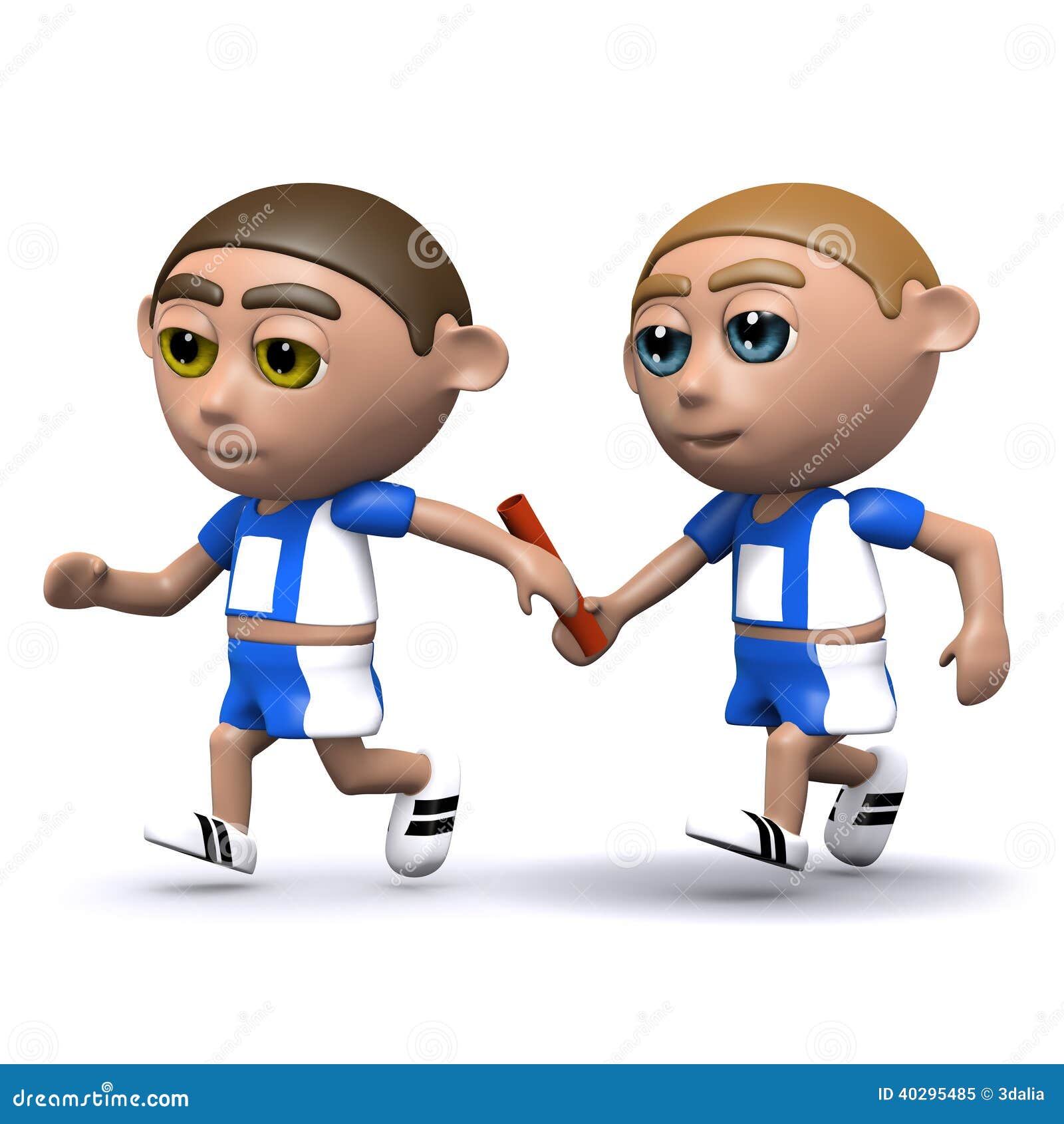 Relay Race Baton And Two Hands Color Illustration Cartoon Vector ...