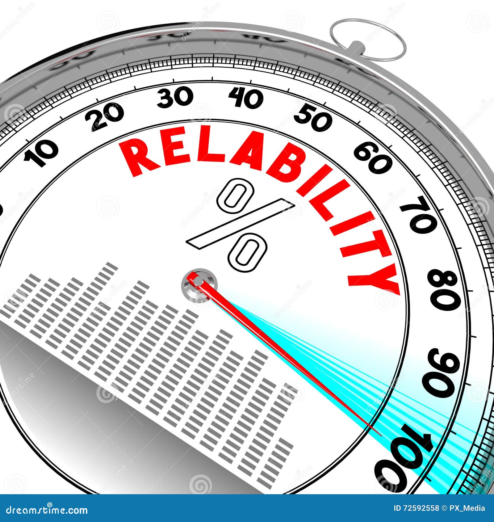 3D reliability concept stock illustration. Illustration of growth ...