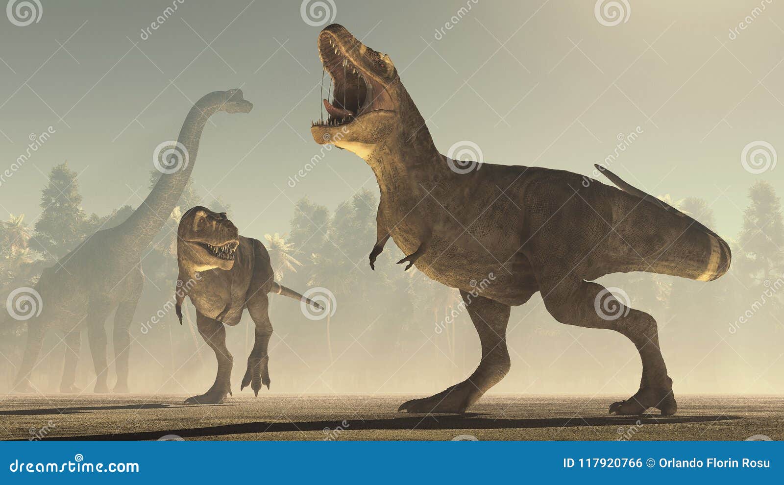 3d rendem o dinossauro ilustração stock. Ilustração de irritado - 117920766