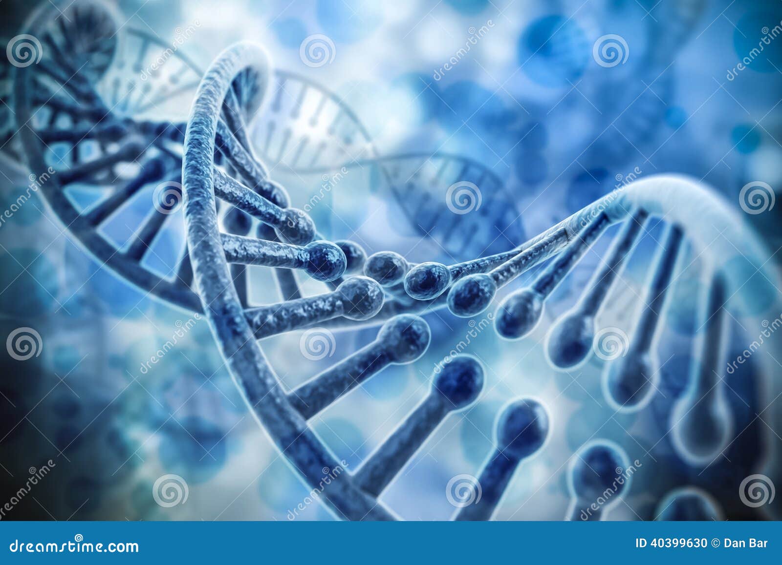 3d Rendent De La Structure D'ADN Illustration Stock - Illustration du ...