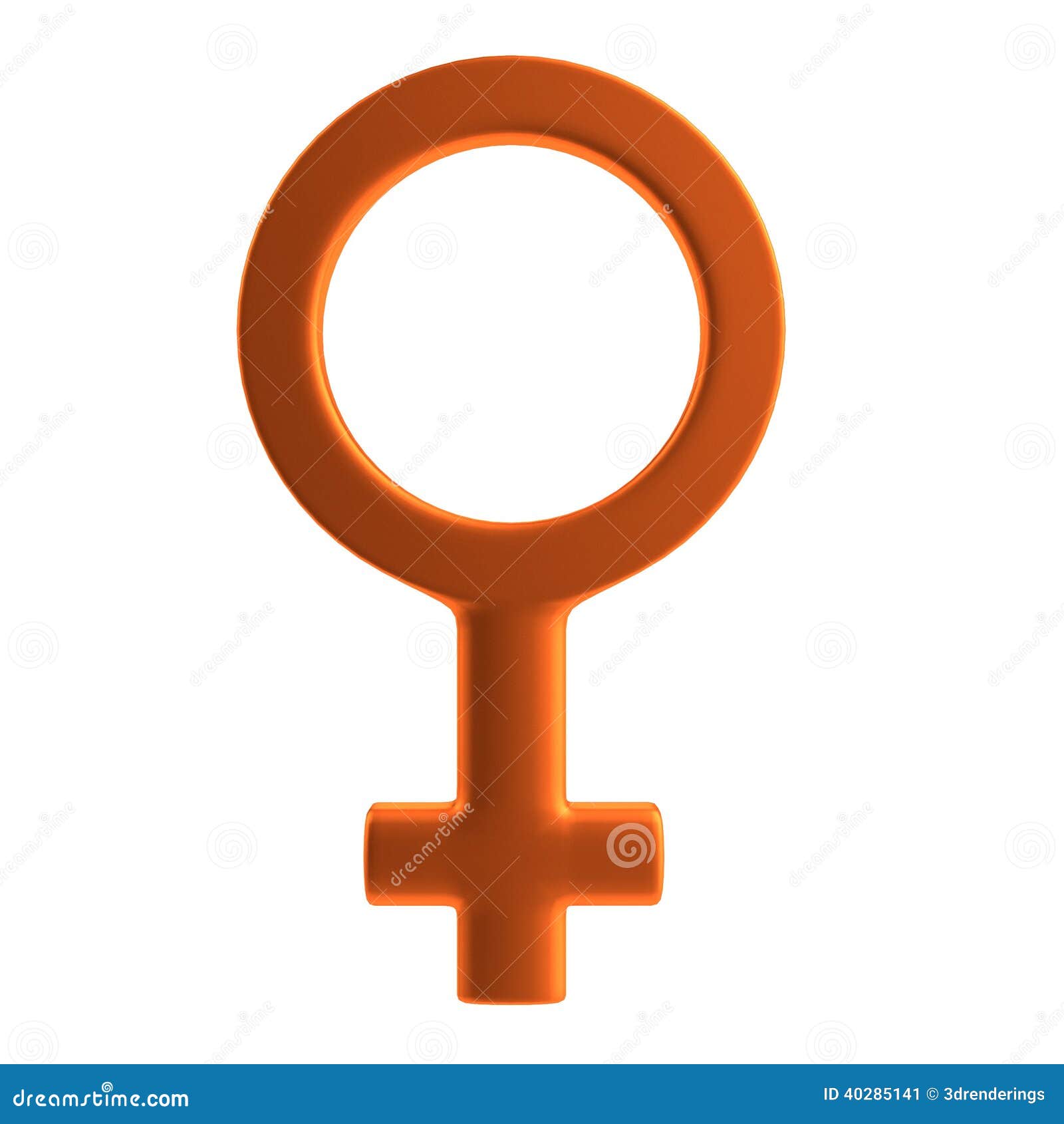 3d Rendent Du Signe Femelle Illustration Stock - Illustration du ...