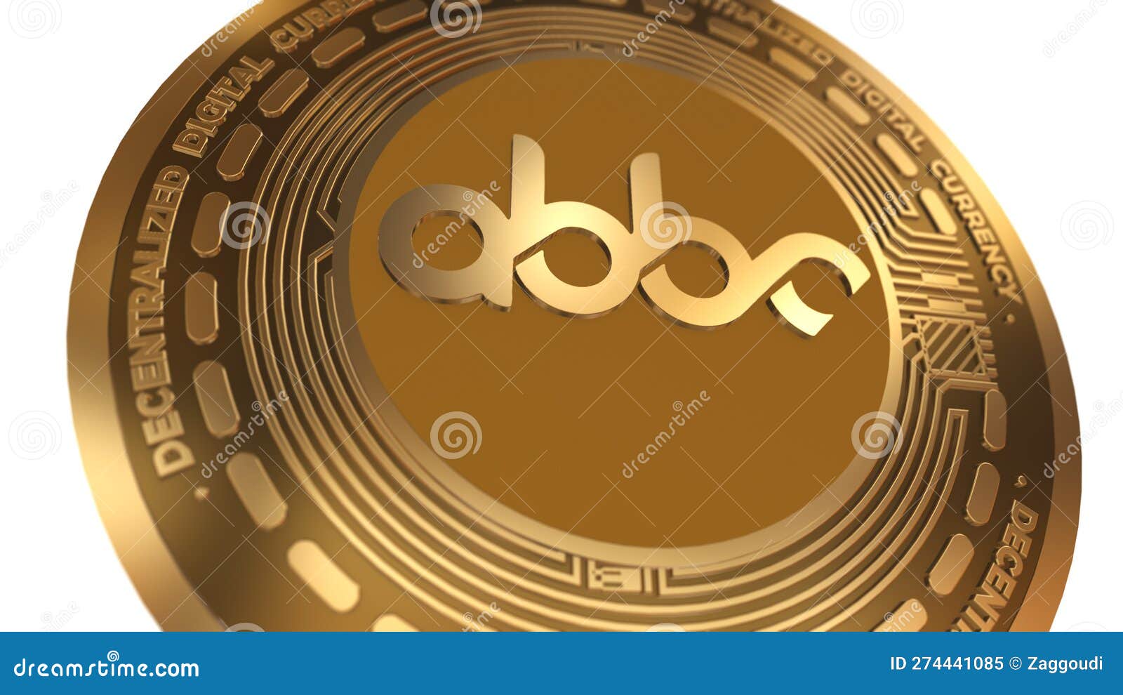 3d Illustration Abbc Coin Cryptocurrency Coin Symbol Editorial Image ...