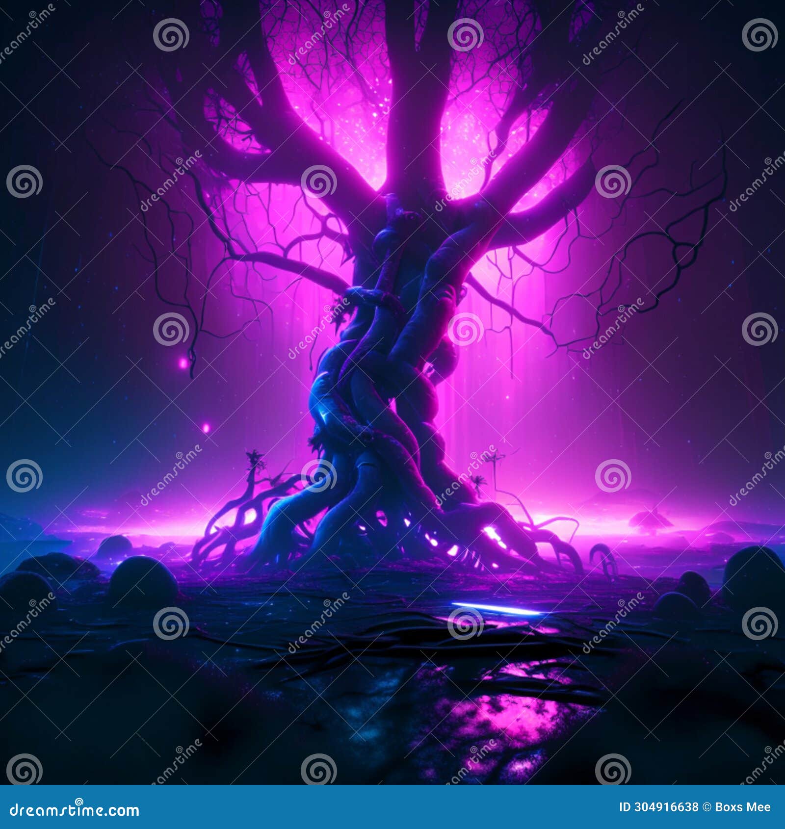 3d Render Abstract Background Computer-generated Illustration Dark ...