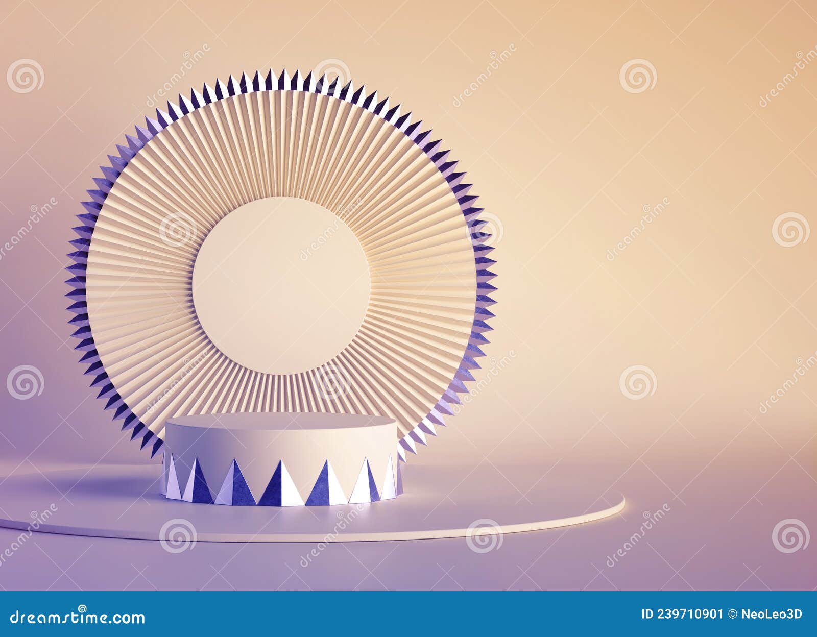 3d Render, Abstract Background with Empty Stage, Vacant Pedestal ...