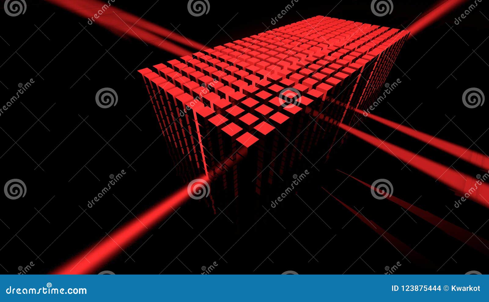 3d Render Abstract Background. Geometry Shapes that Goes Up and Down ...