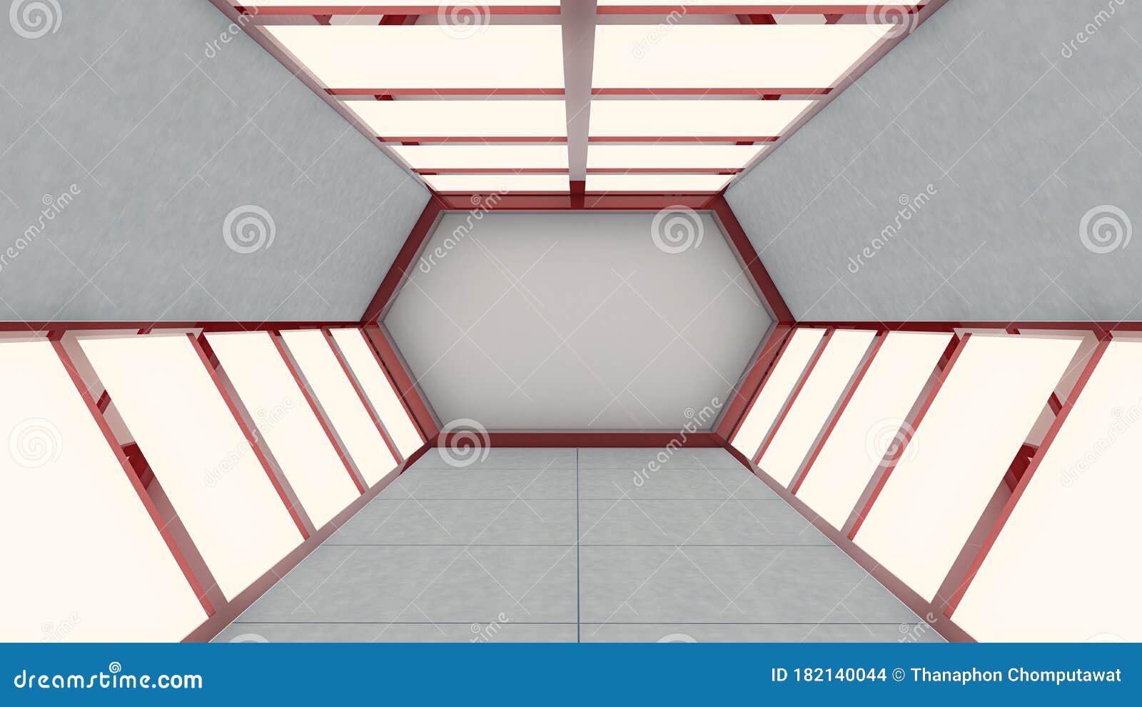 Hexagon Gate Into A Magical Fairy World. Abstract Dimensions Design ...