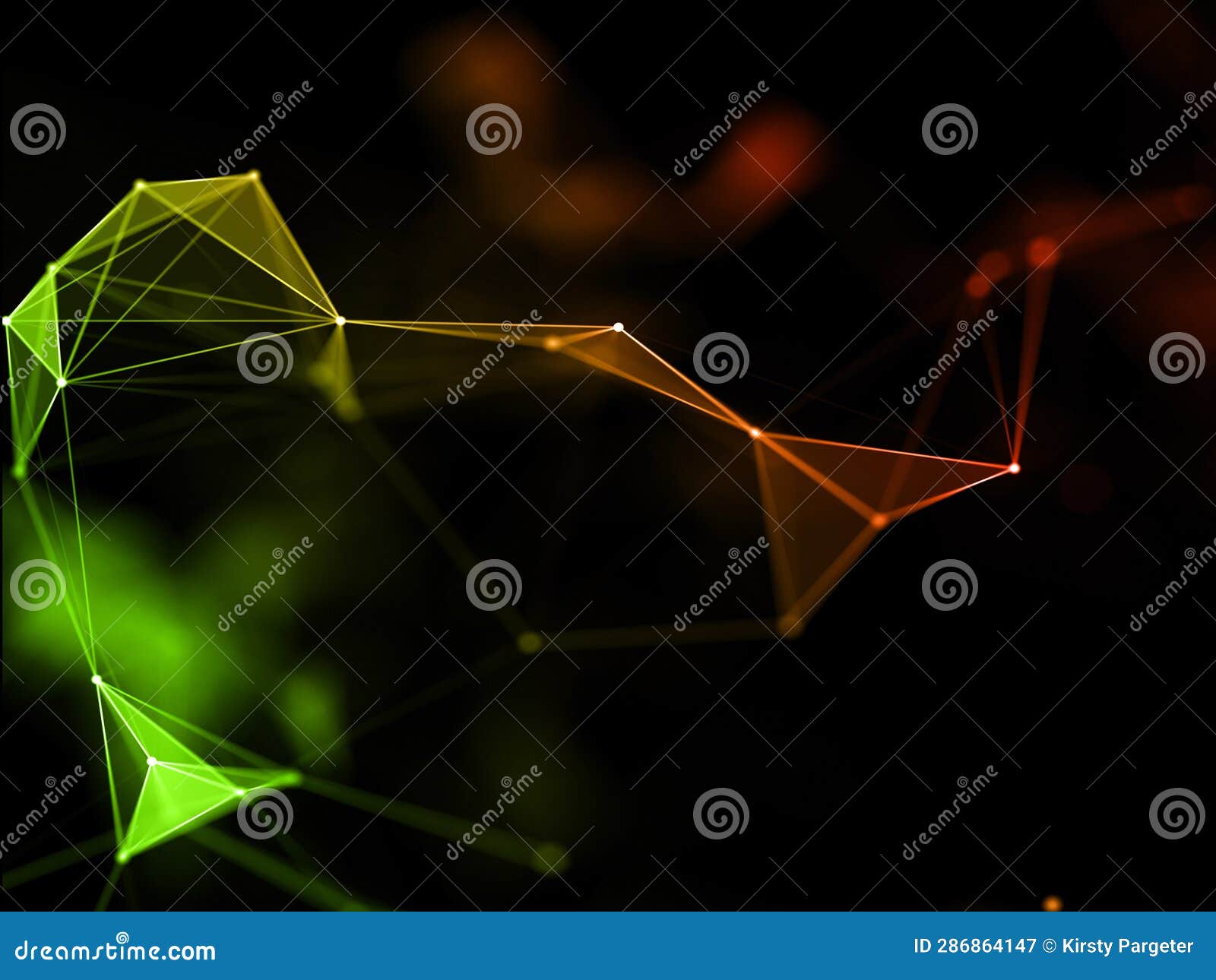 3D Abstract Background with a Low Poly Plexus Design Stock Illustration ...