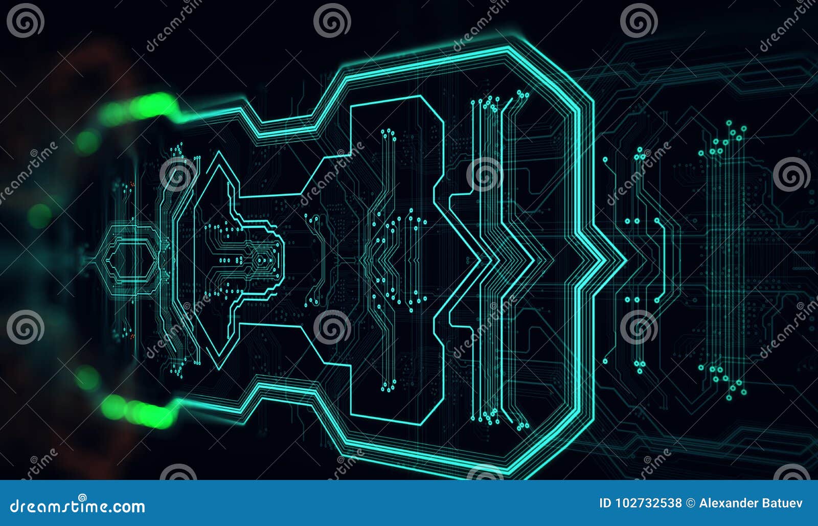 3D Render Abstract Background Made of Array of Points and Line. Stock ...