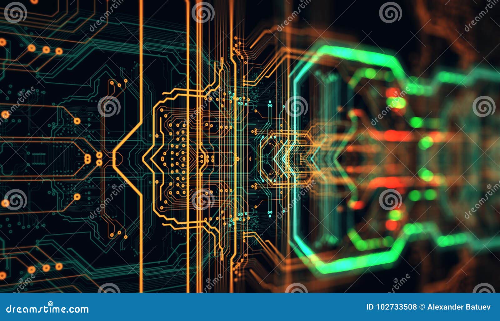 3D Render Abstract Background Made of Array of Points and Line. Stock ...