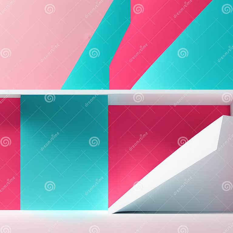 3d Render Abstract Background Minimal Geometric Background 3d Render Abstract Background Stock