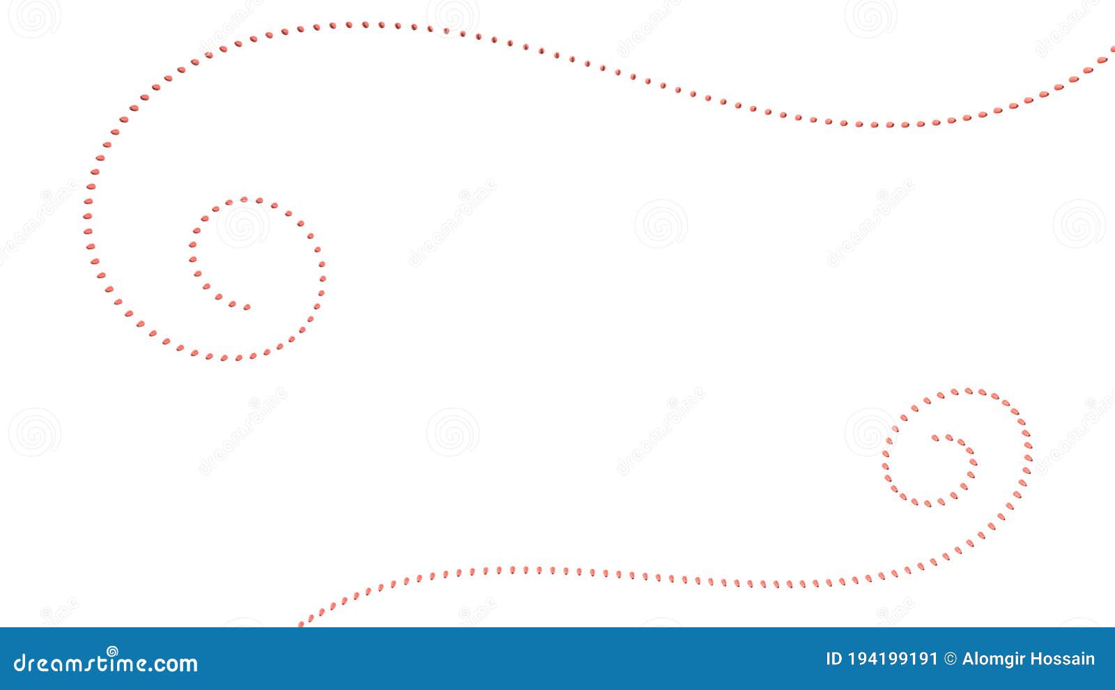 3d Render Abstract Background Red Dot Pattern Stock Illustration ...
