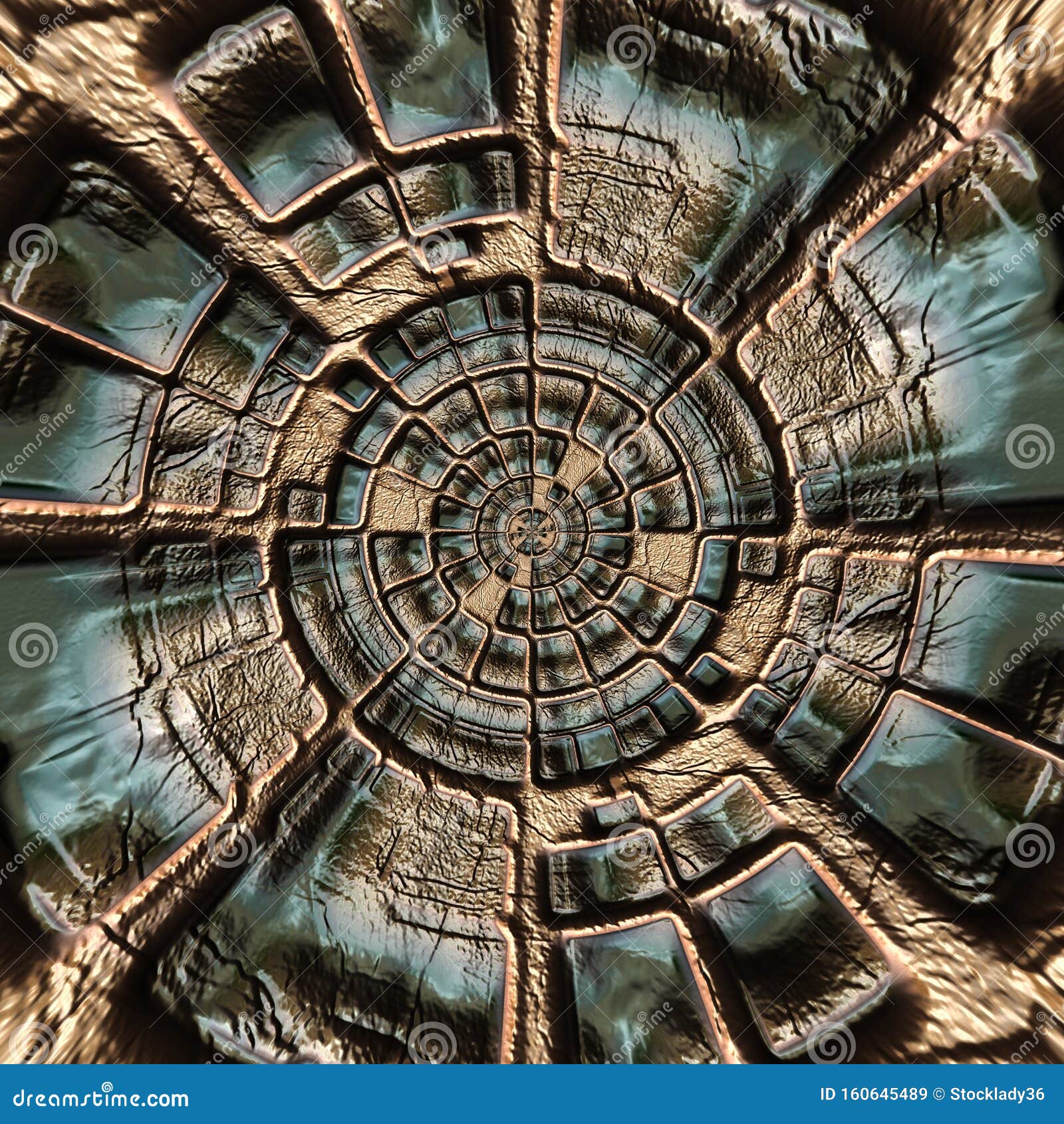 3D Render of Abstract Object Tile Stock Illustration - Illustration of ...