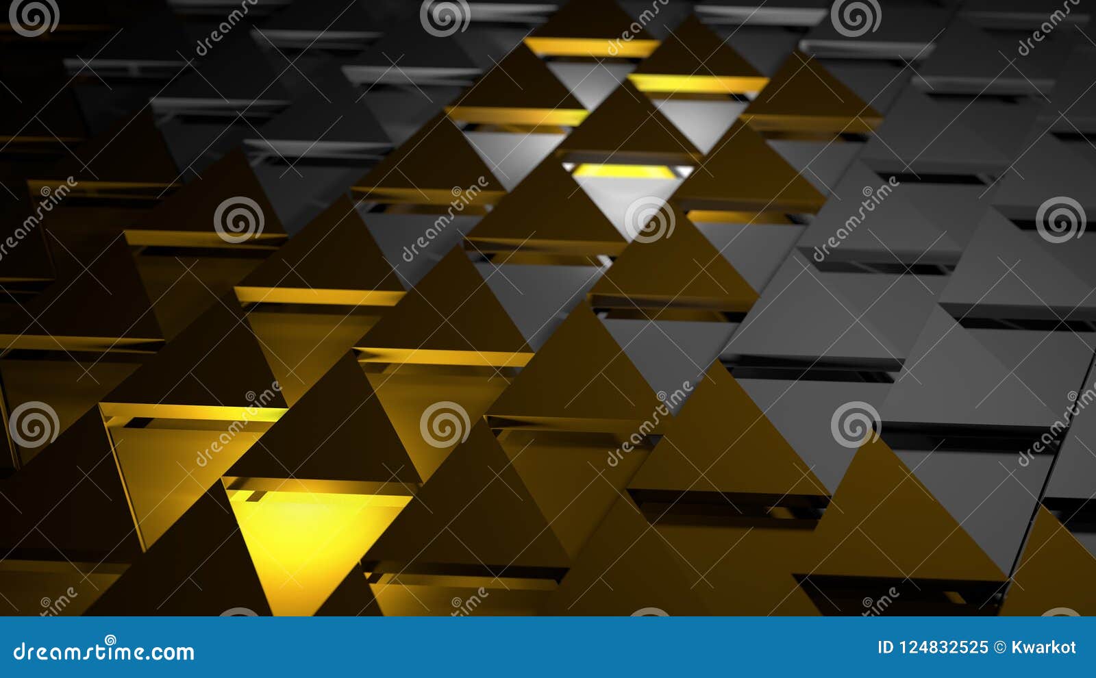 3d Render Abstract Background. Triangle Form Stock Illustration ...