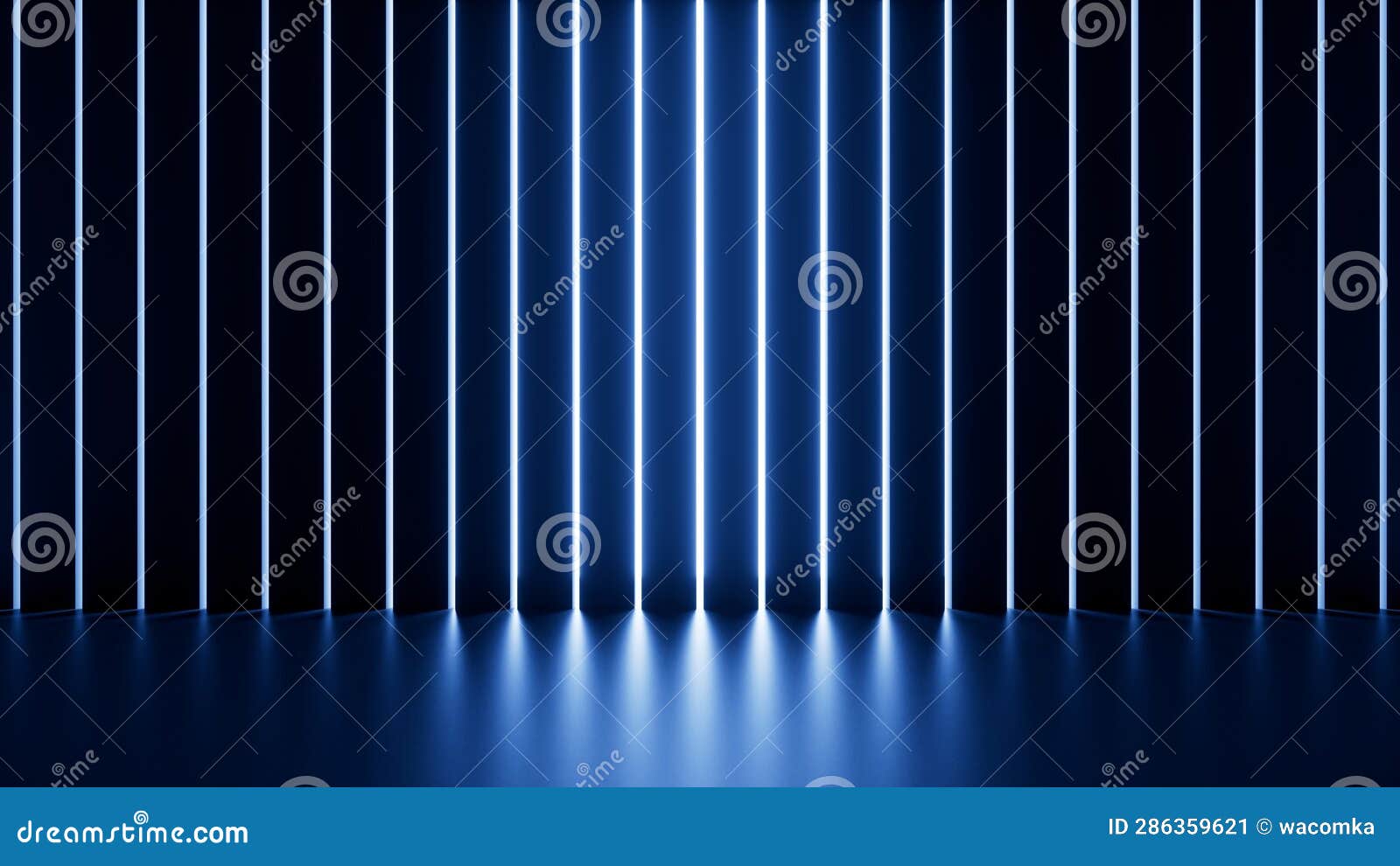 3d Render, Abstract Background. Vertical Blinds, Light Slots Stock ...