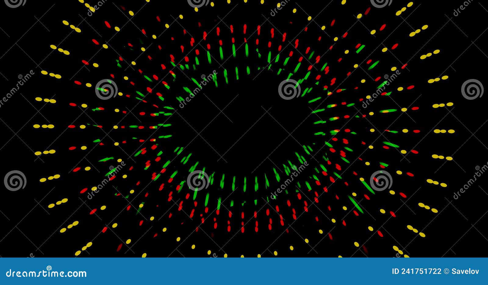 Render with Abstract Background of Yellow, Red and Green Dots Stock ...
