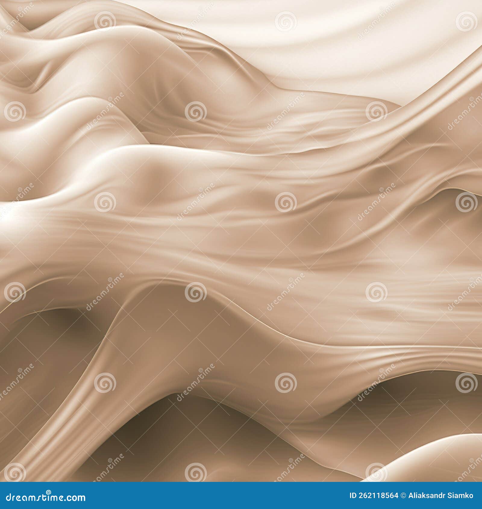 3d Render, Abstract Beige Background with Delicate Vintage Waving Veil ...