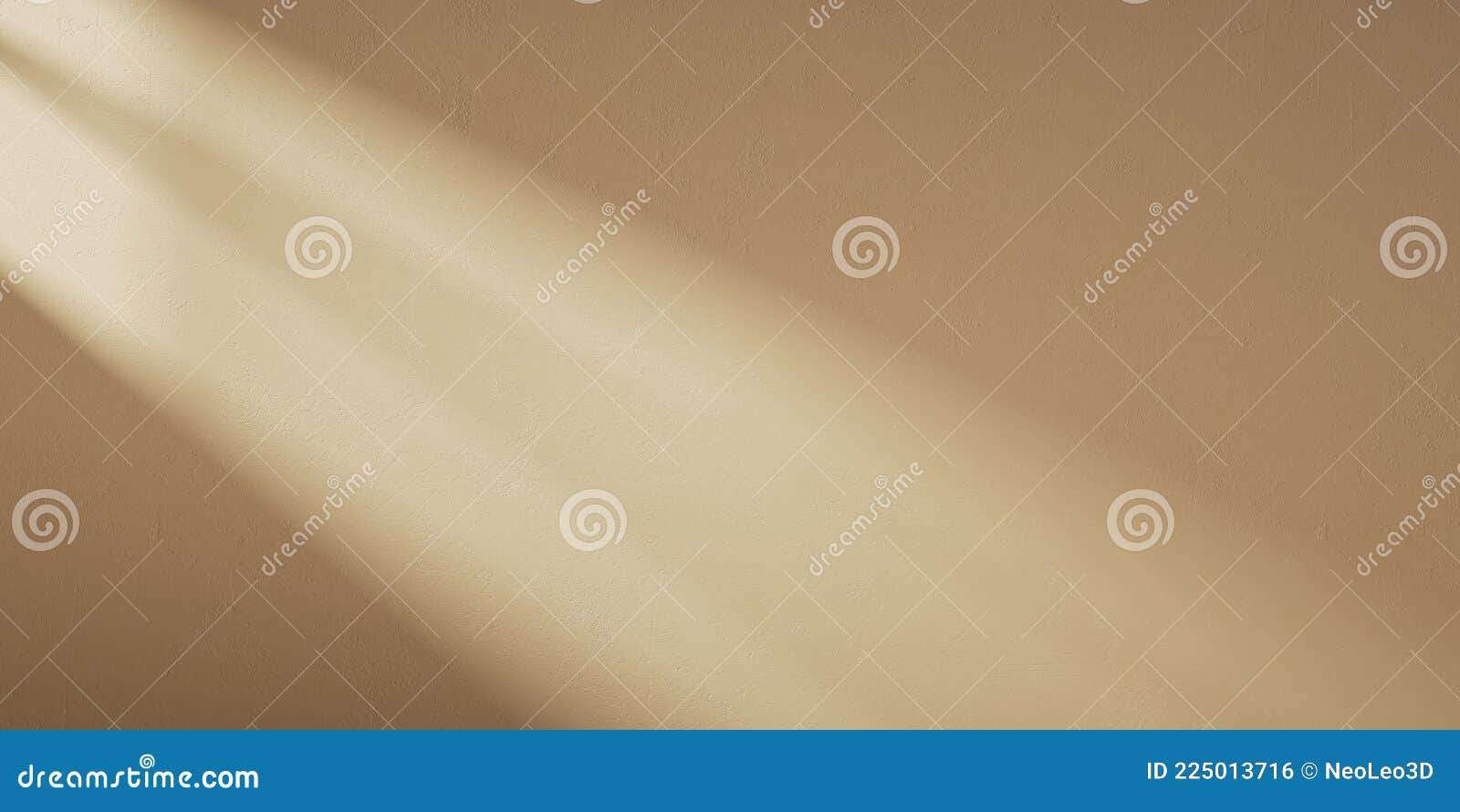 3d Render, Abstract Beige Background. Sunlight Rays Shining on the ...