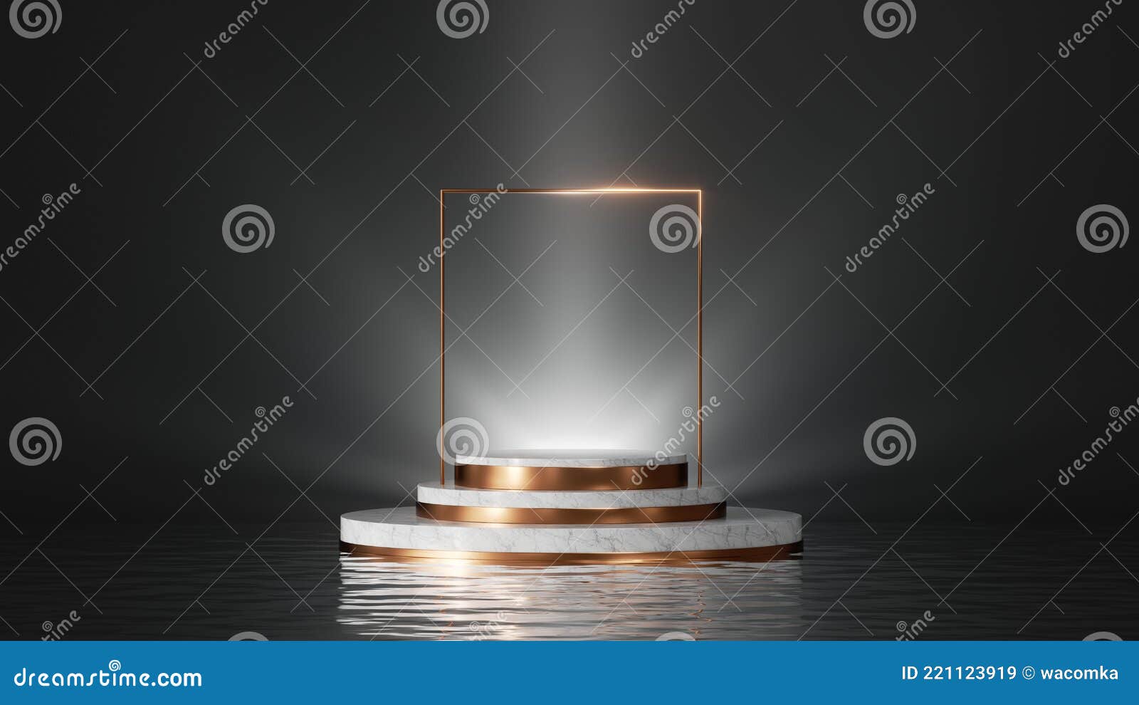 3d Render, Abstract Black Background. Minimal Showcase Scene for ...