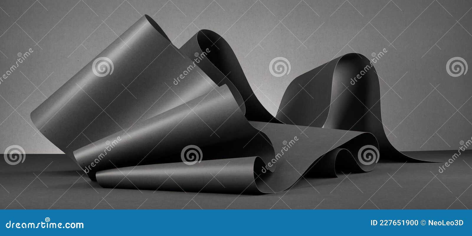 Scroll. Folded Ancient Scroll. Old Parchment. Hand Drawn Intage Paper ...