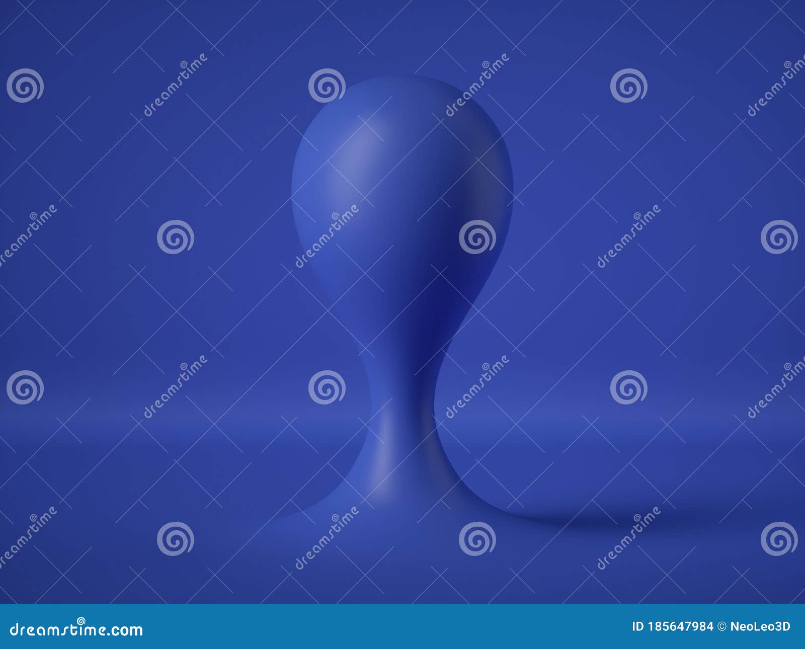 3d Render, Abstract Blue Background, Minimal Design, Clean Style. Blue ...